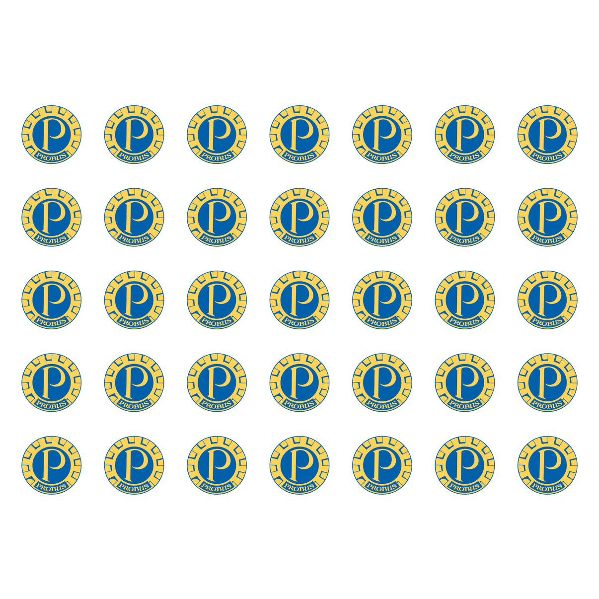Probus Logo 25mm A5 Sticker Sheet – Probus Regalia