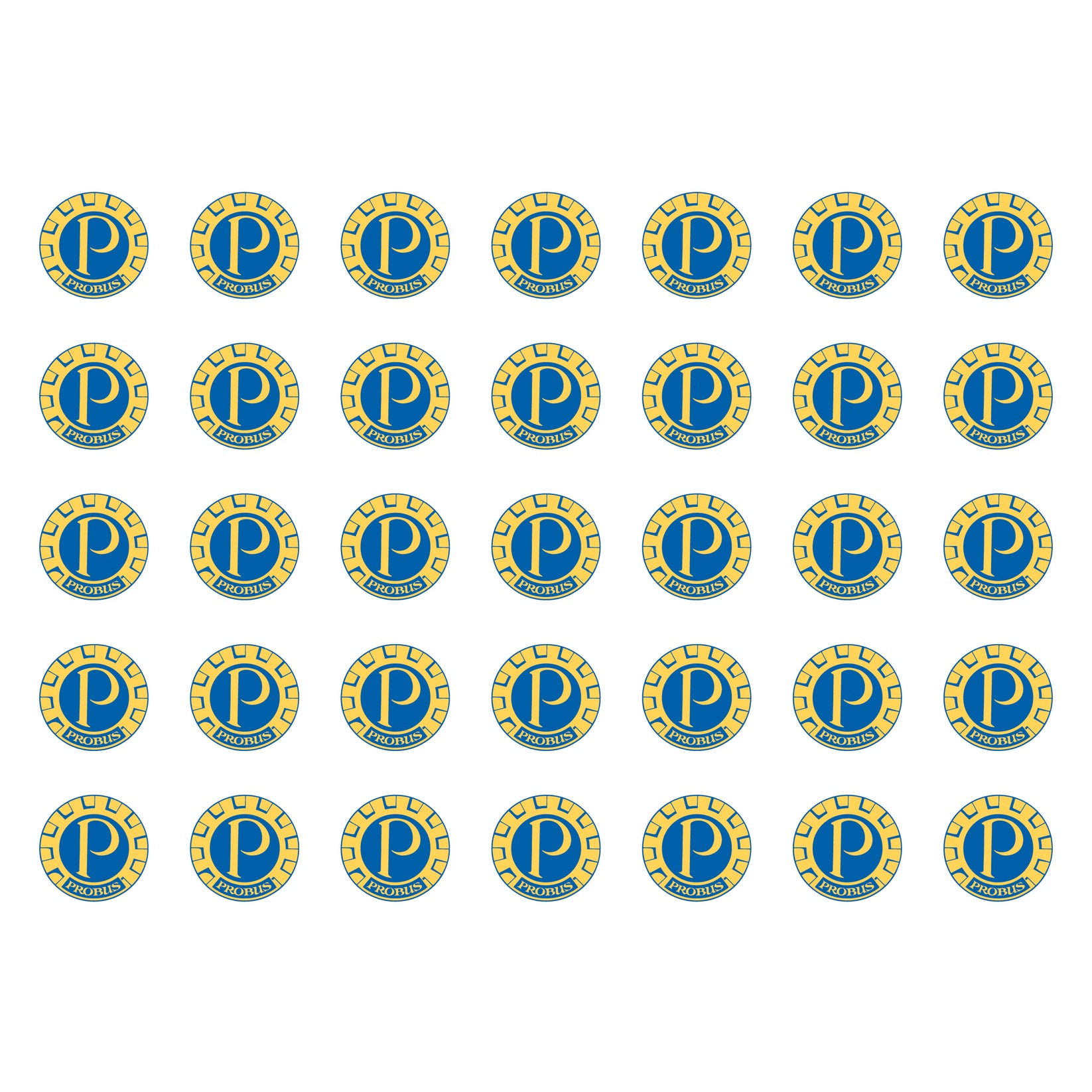 Probus Logo 25mm A5 Sticker Sheet – Probus Regalia