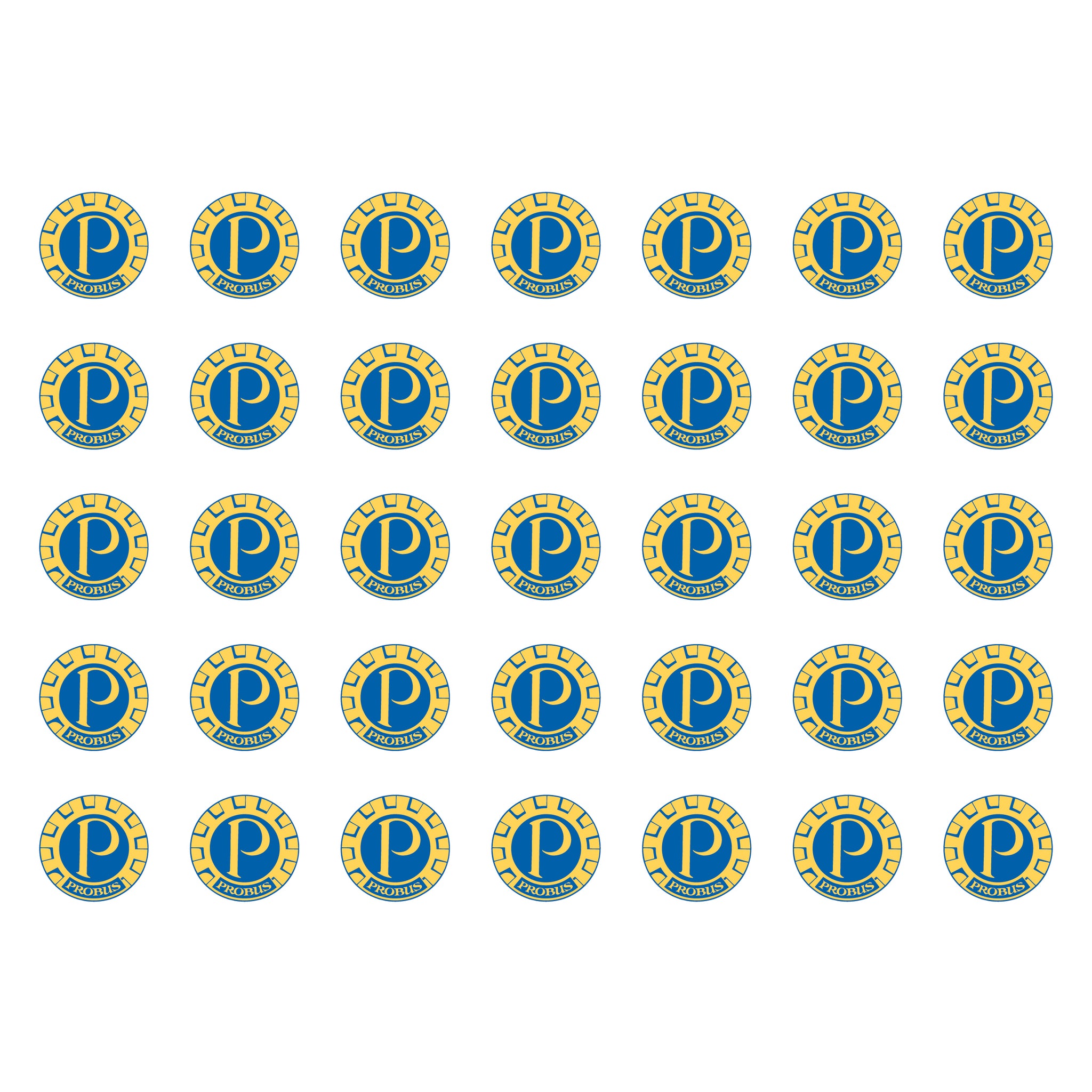 Probus Logo 25mm A5 Sticker Sheet – Probus Regalia