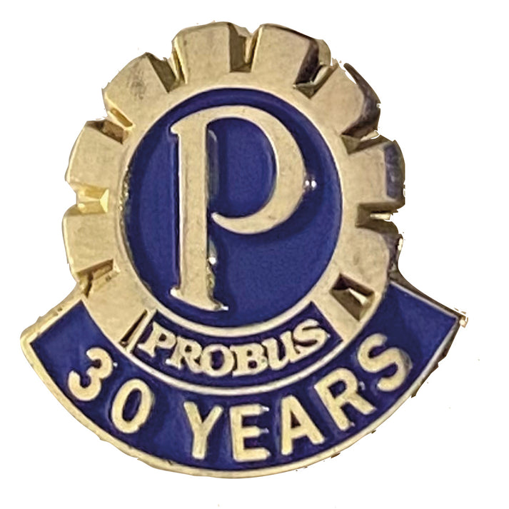 30-Year Member Pin (Butterfly Clip Back) – Probus Regalia