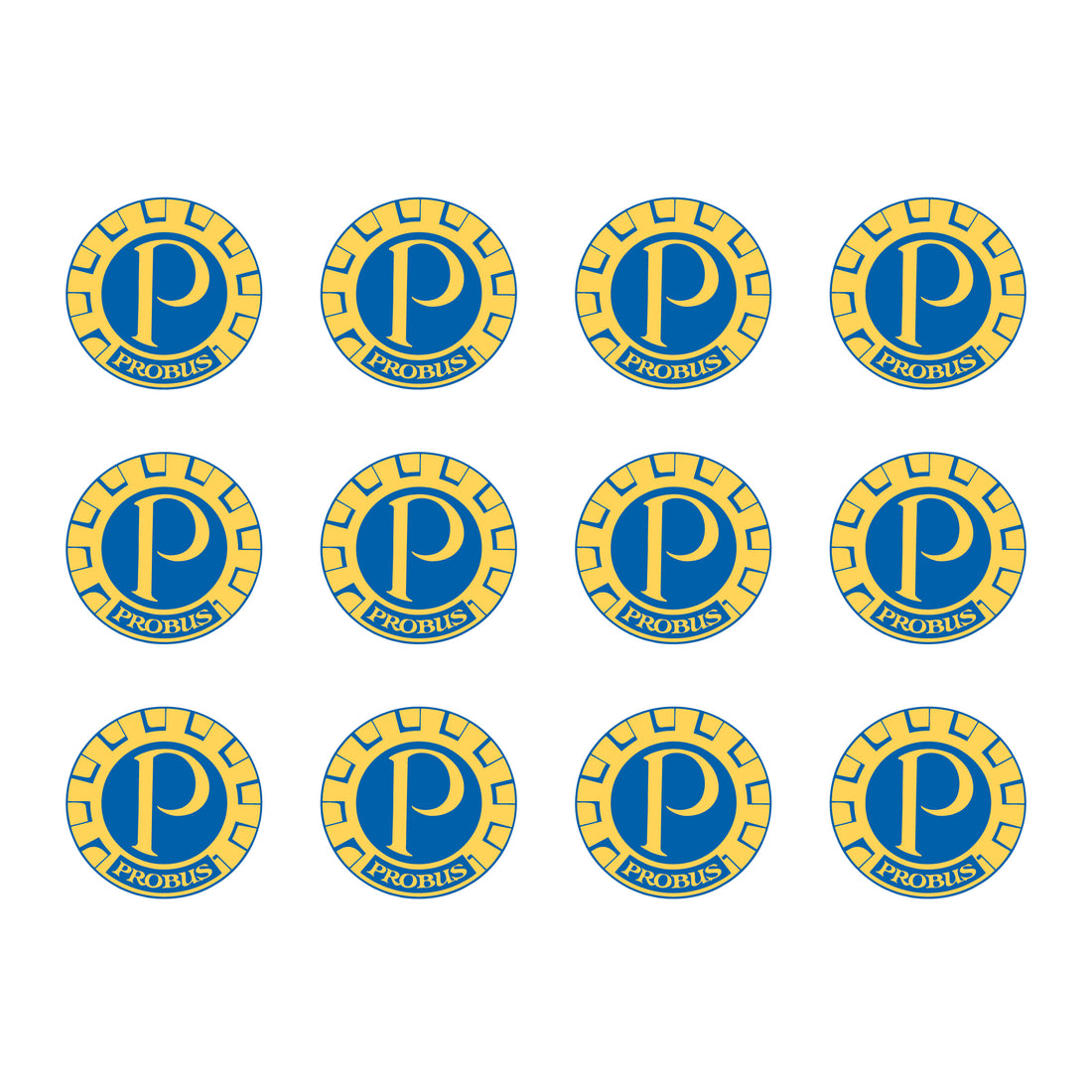 Probus Logo 45mm A5 Sticker Sheet – Probus Regalia