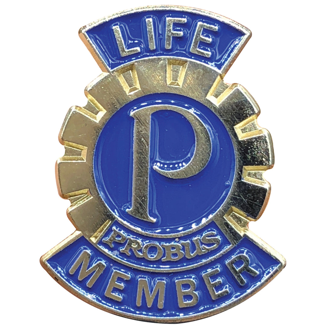 Probus Life Member Pin (Butterfly Clip Back) – Probus Regalia