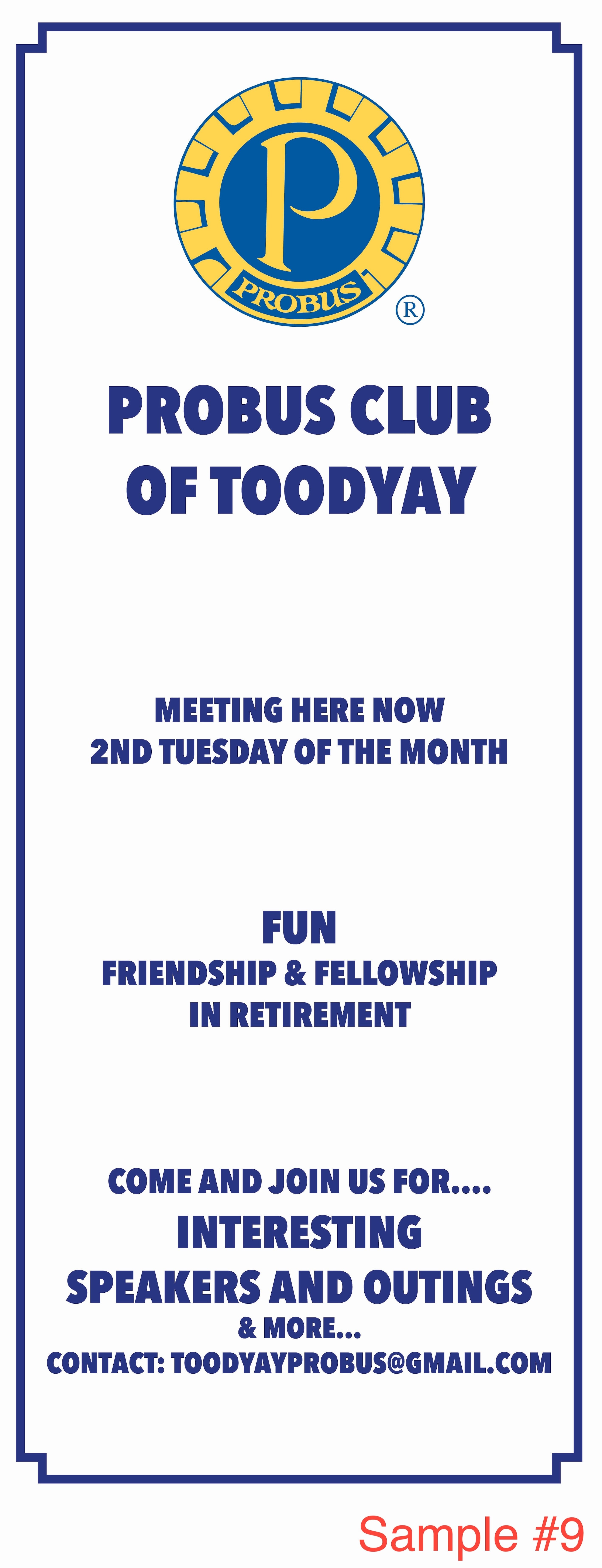 Probus Standard Pull Up Banner – Probus Regalia