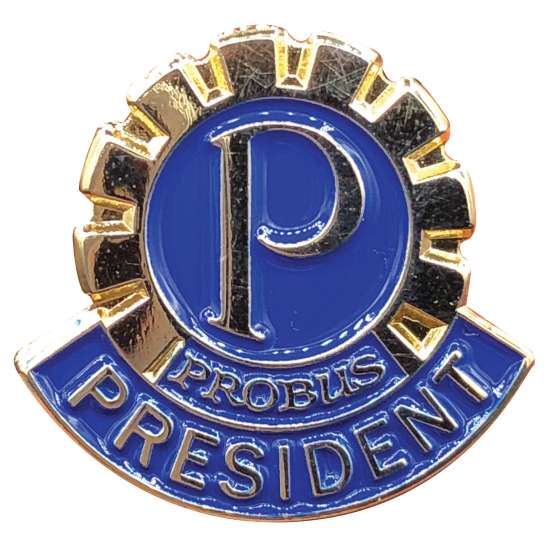 Probus President Pin (Butterfly Clip Back) – Probus Regalia